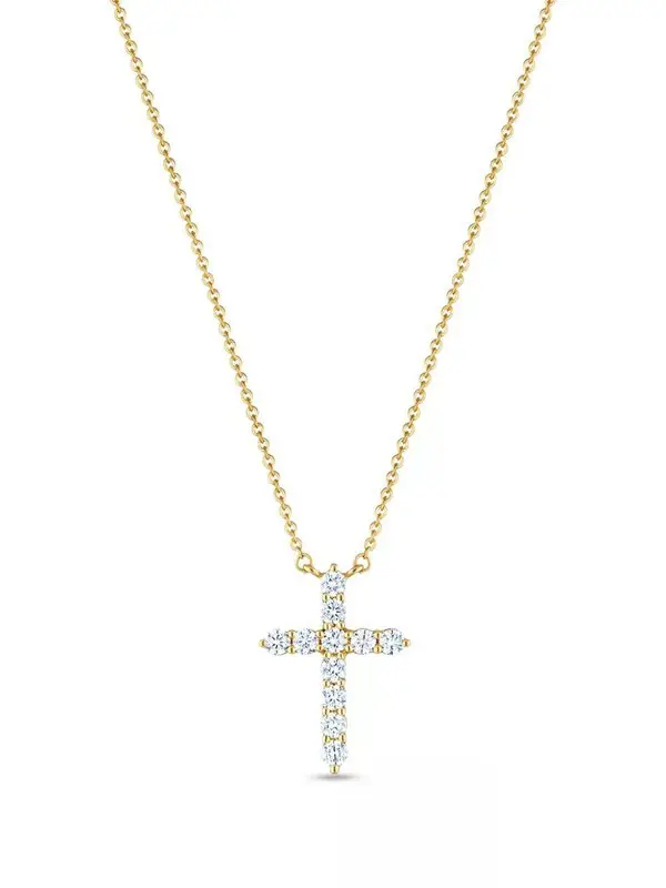Kwiat Diamond Cross Pendant Necklace - Gold