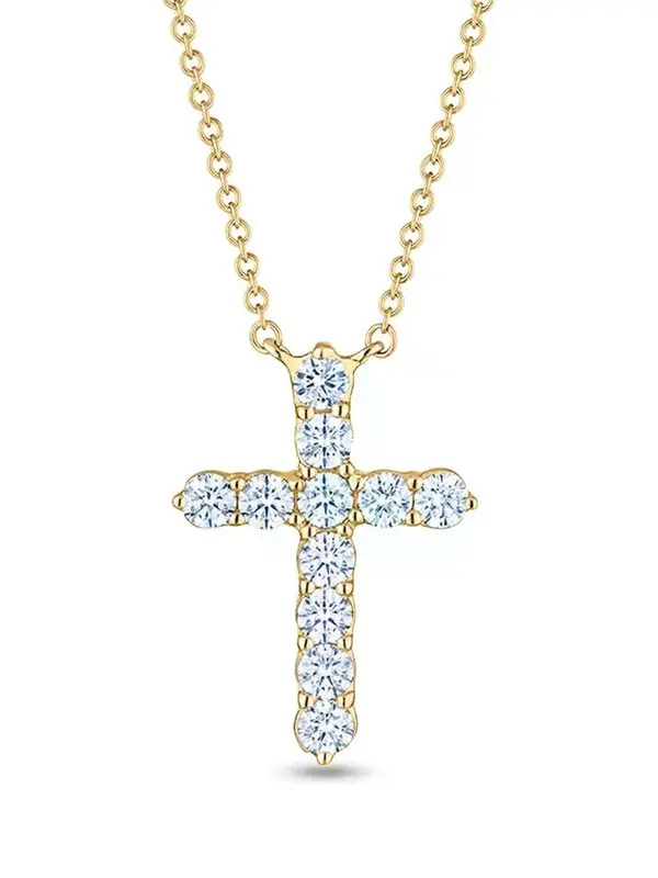Kwiat Diamond Cross Pendant Necklace