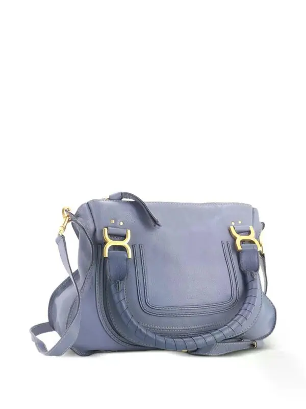 Chloé Marcie Leather Medium Satchel - Blue