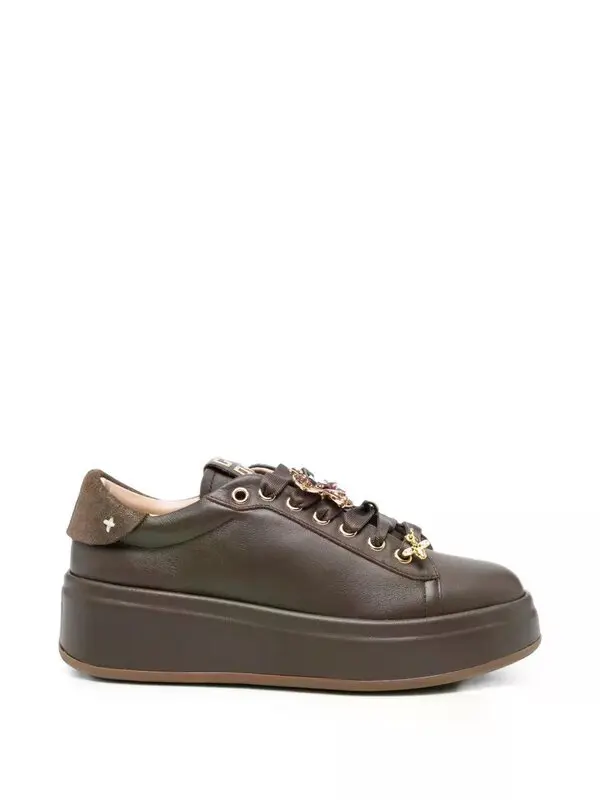 GIO+ 120 Olivia Embellished Leather Sneakers