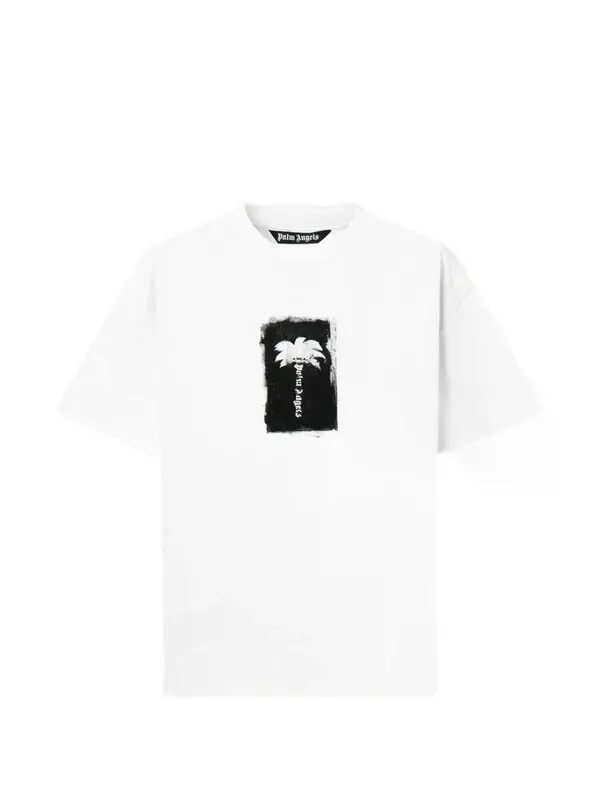 Palm Angels Brushed Palm Tree T-shirt - White