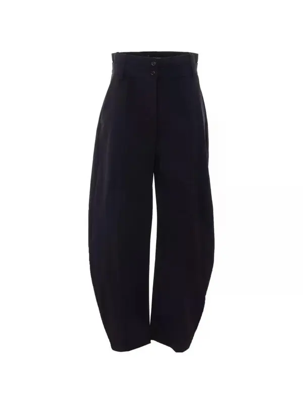 Pinko High-waisted Double-button Trousers - Black