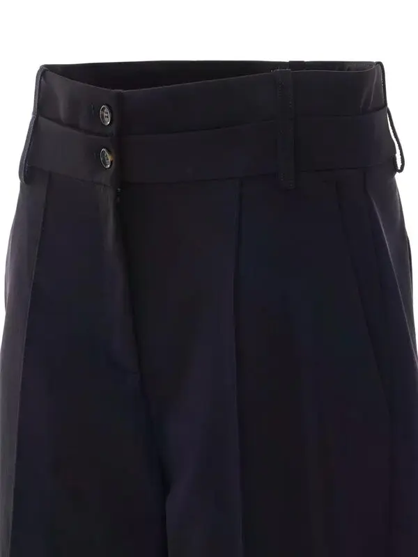 Pinko High-waisted Double-button Trousers