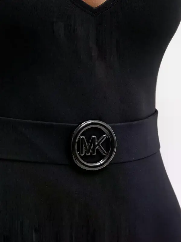 Michael Kors Belted V-neck One-piece Swimsuit