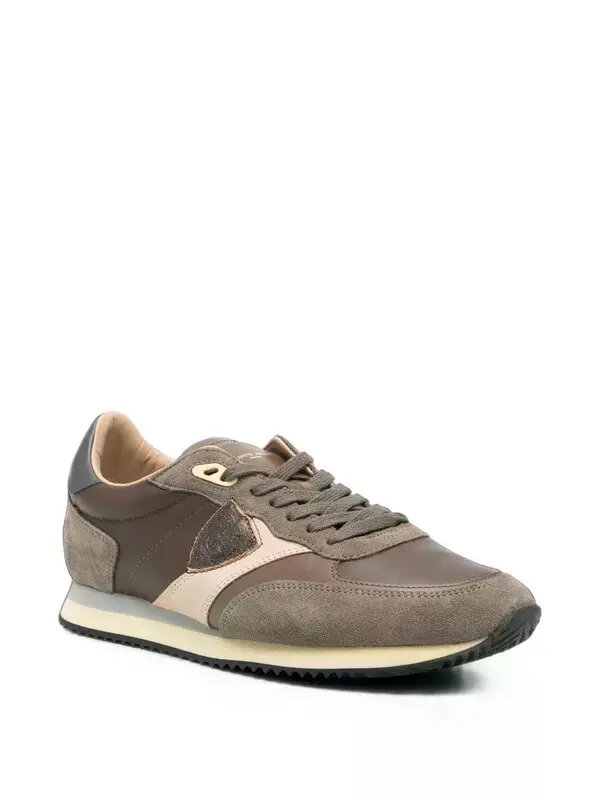 Philippe Model Blville Suede-panelled Sneakers