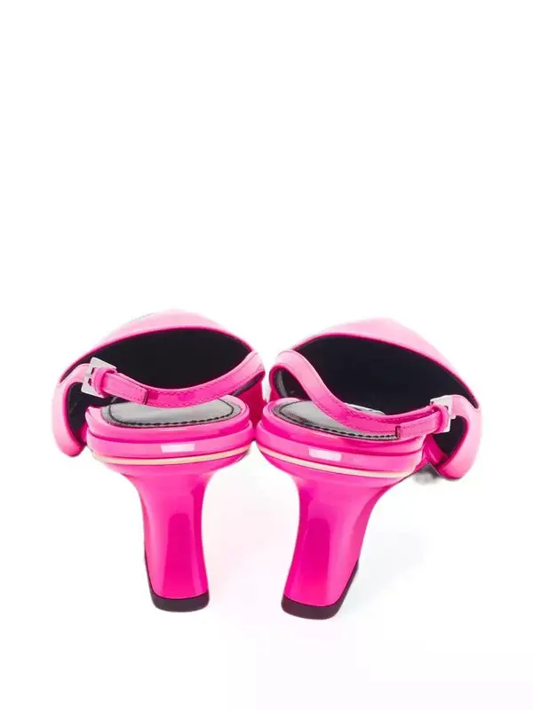 Prada Geometric Block-heel Slingback Pumps
