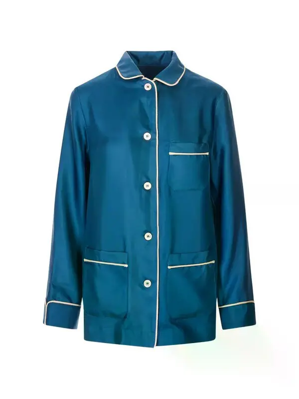 F.R.S FOR RESTLESS SLEEPERS Ceto Contrast-piping Shirt