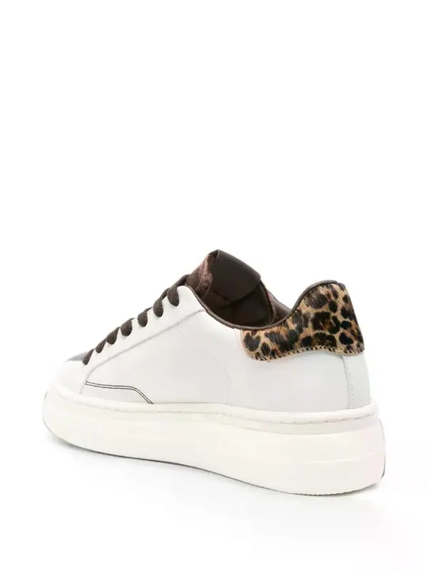 CRIME LONDON Elevate Leopard-print Leather Sneakers