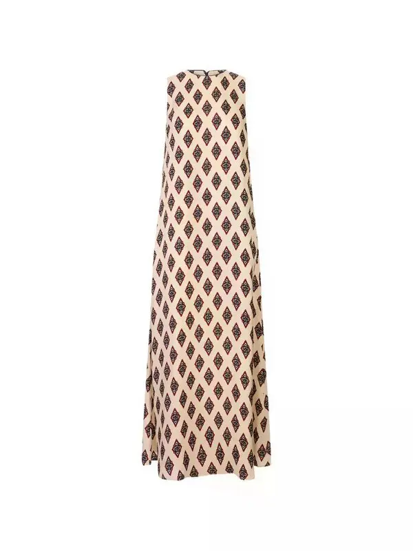 F.R.S FOR RESTLESS SLEEPERS Megera Patterned Maxi Dress - Neutrals