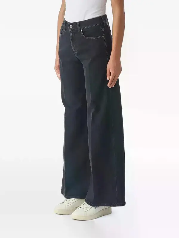 DIESEL® Logo-patch Wide-leg Jeans