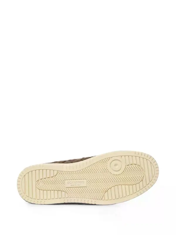 SCAROSSO Alvise Woven Suede Sneakers
