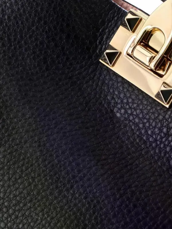 Valentino Garavani Rockstud Convertible Flip Lock Leather Small Tote Bag