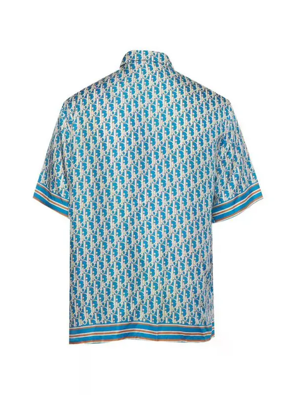 Dior Oblique Short-sleeve Shirt - Blue