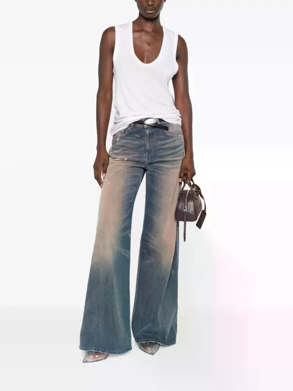 DIESEL® Faded Distressed-effect Jeans - Blue