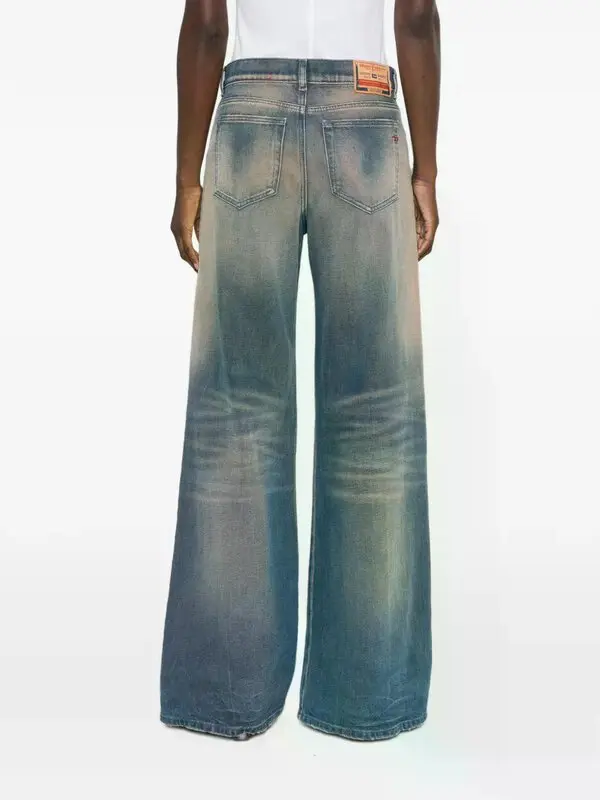 DIESEL® Faded Distressed-effect Jeans