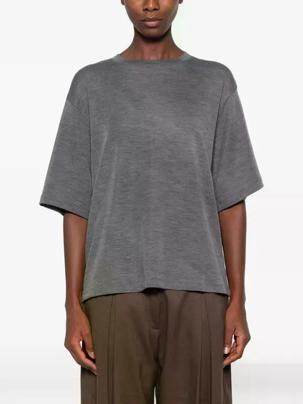 RÓHE Crew-neck Wool T-shirt