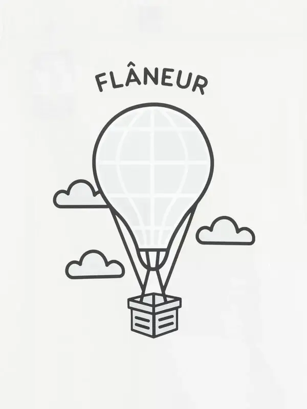 FLANEUR Hot-air Balloon-print T-shirt