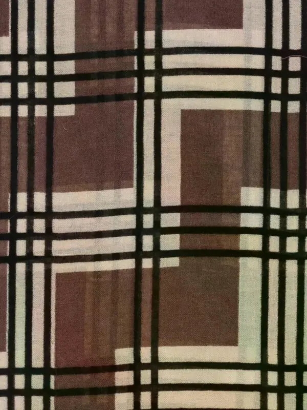 SGOMBERO CANTINE Check-pattern Paisley-border Scarf