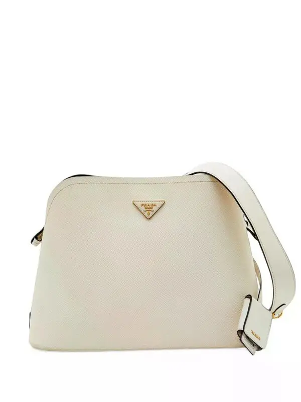 Prada Medium Matinée Saffiano Leather Handbag - Neutrals