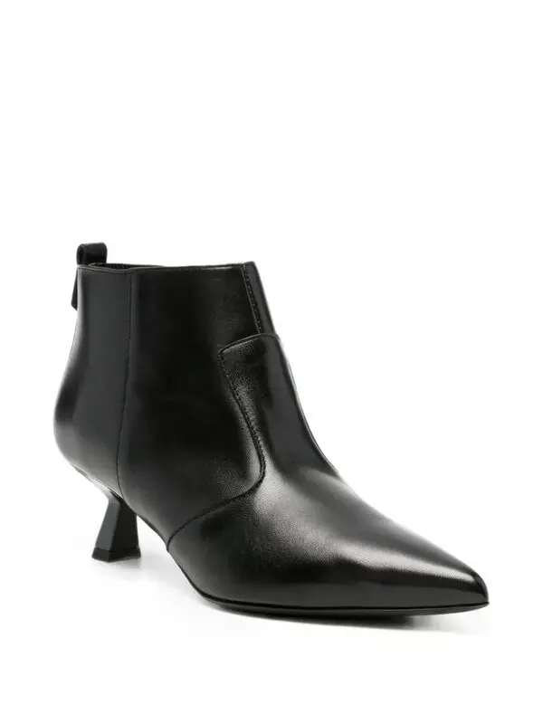 NEROGIARDINI Pointed-toe Leather Ankle Boots