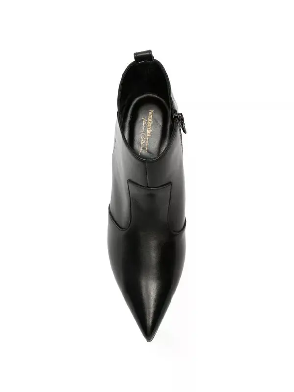 NEROGIARDINI Pointed-toe Leather Ankle Boots
