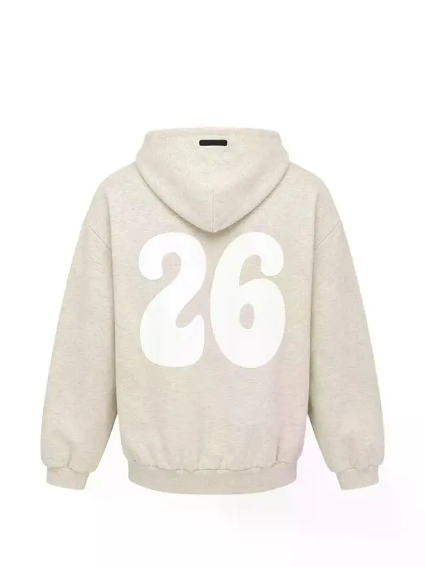 Fear Of God 90s Zip-up Hoodie With Graphic Print - Neutrals