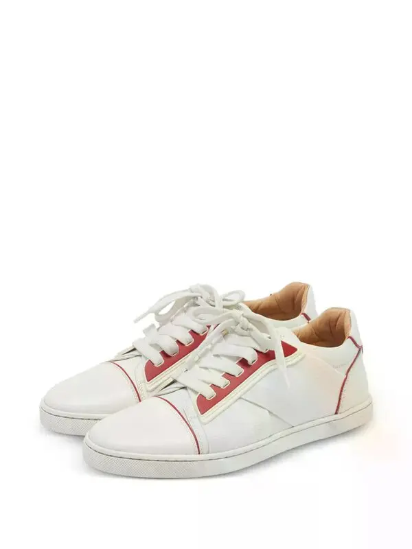CHRISTIAN LOUBOUTIN Vieirissima Low-top Sneakers With Paneled Detailing - White