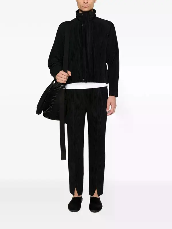 Issey Miyake High Neck Plissé Sweater