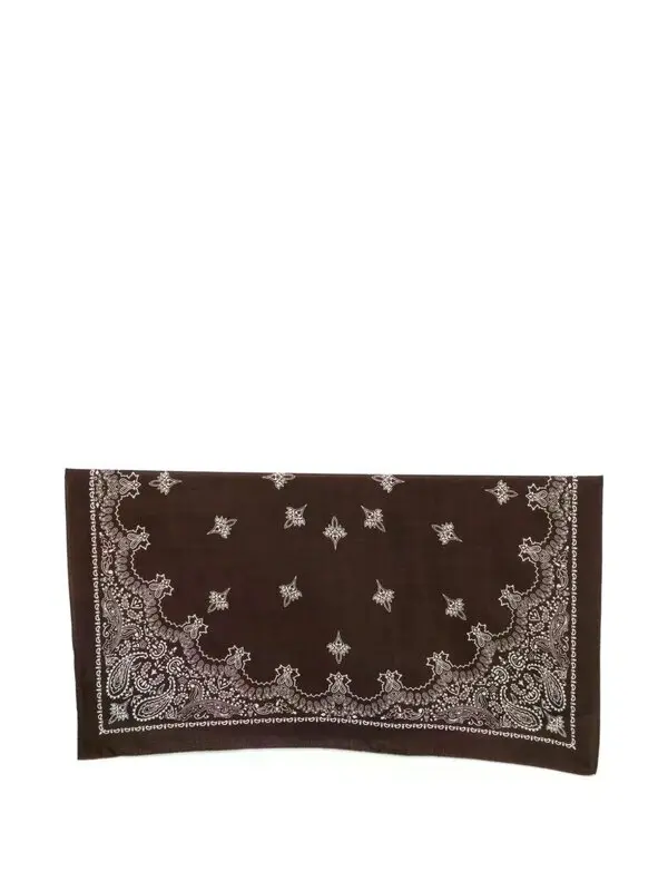 Destin Paisley-print Scarf - Brown