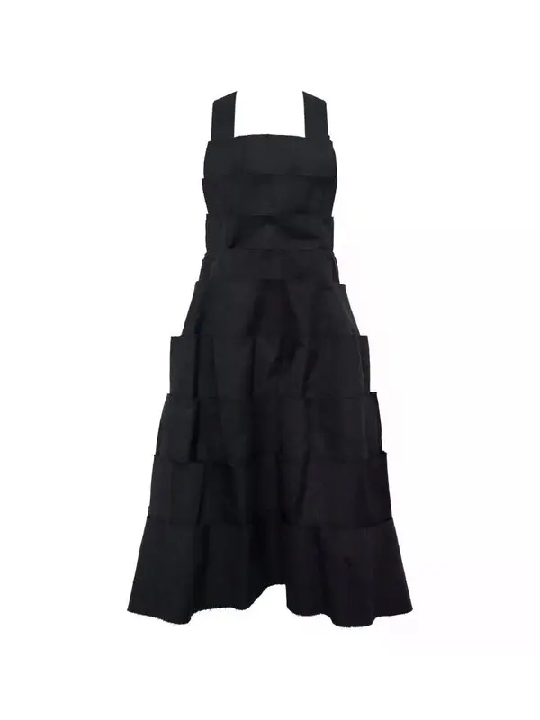 Comme Des Garçons Layered-design Midi Dress - Grey