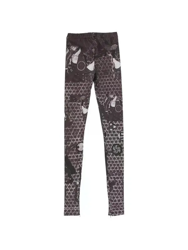 BARBARA BOLOGNA Graphic-print Zip-cuff Leggings
