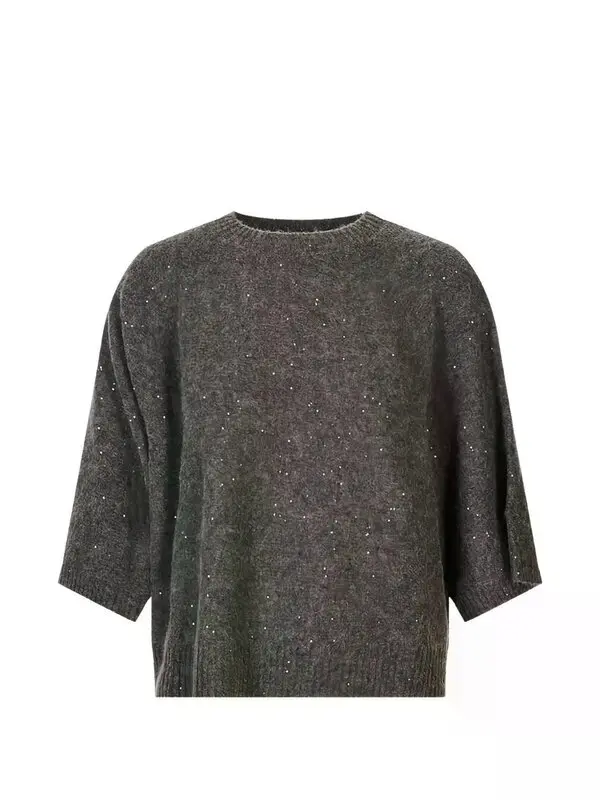 Fabiana Filippi Sequin Embellished Sweater - Grey