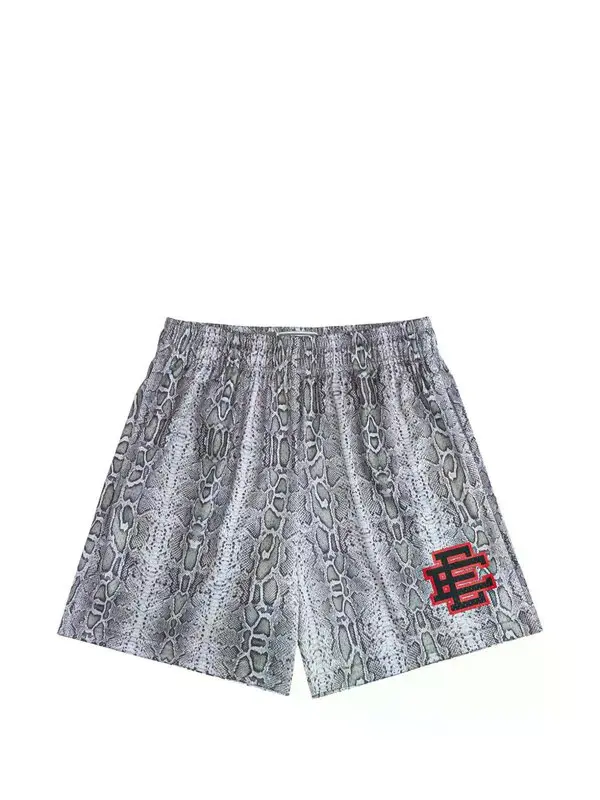 ERIC EMANUEL Basic Snakeskin Print Shorts - Grey