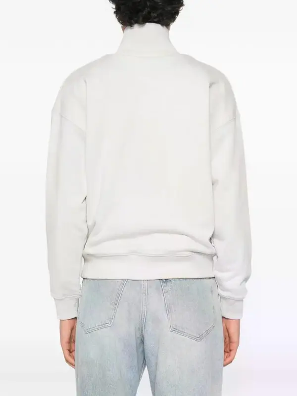 Maison Kitsuné Quarter-zip Fox-patch Sweatshirt