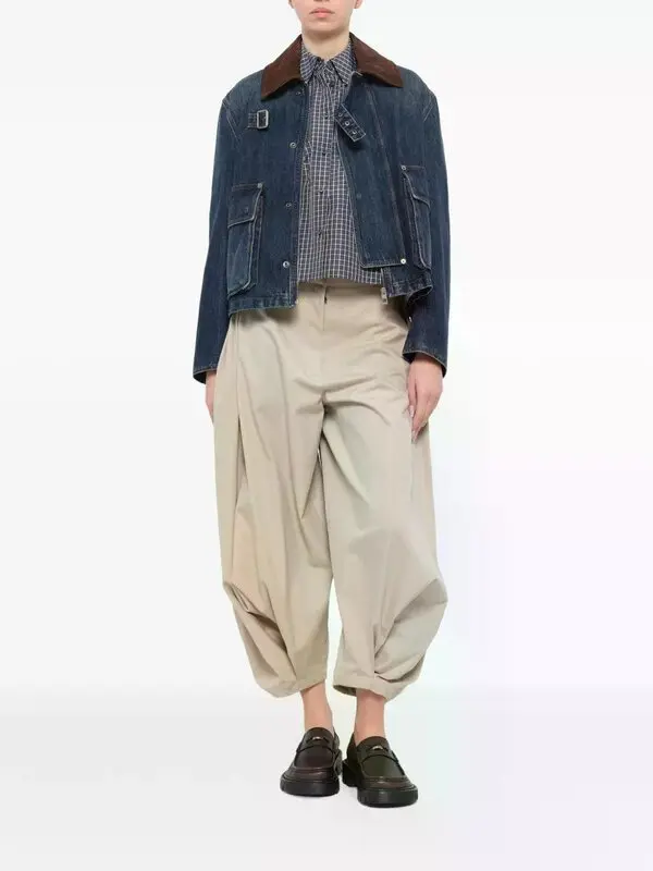 Loewe Denim Jacket With Corduroy Collar
