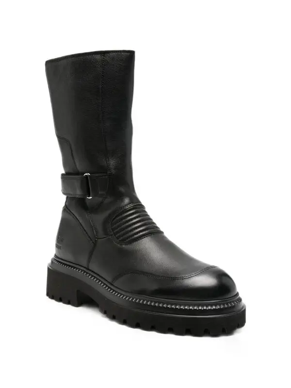 SUMMERY COPENHAGEN Buckled Chunky-sole Boots