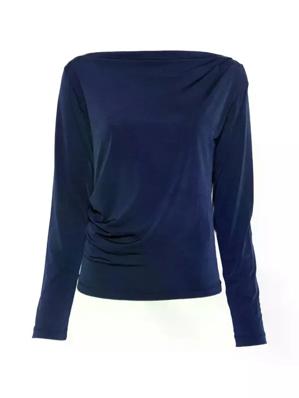 HOMAGE Long-sleeve Ruched Top