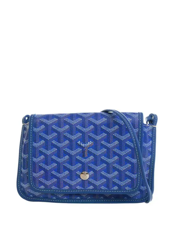 Goyard 2018-2026 Goyardine Plumet Pocket Wallet Crossbody Bag - Blue