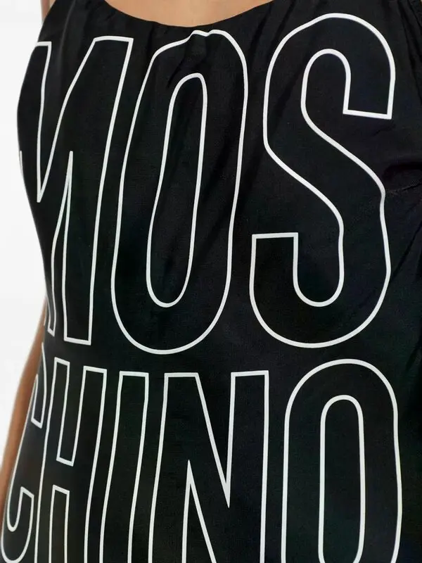 Moschino Print Scoop Neck One-piece Swimsuit