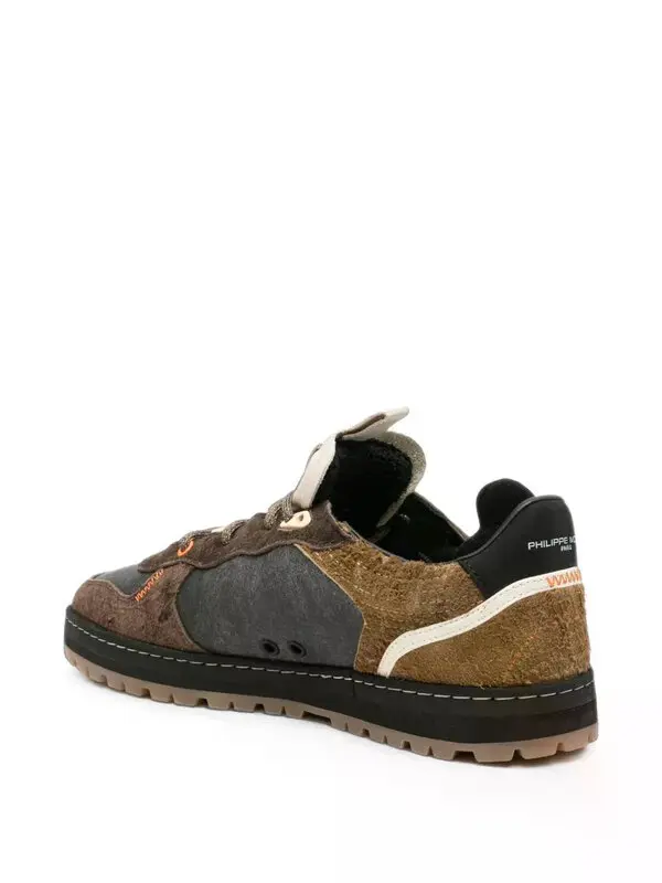 Philippe Model Panelled Leather Sneakers