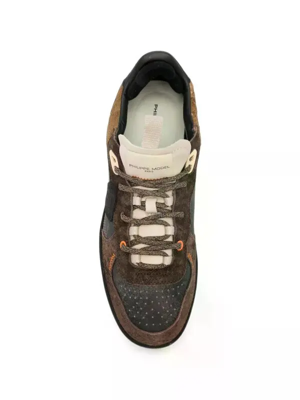 Philippe Model Panelled Leather Sneakers
