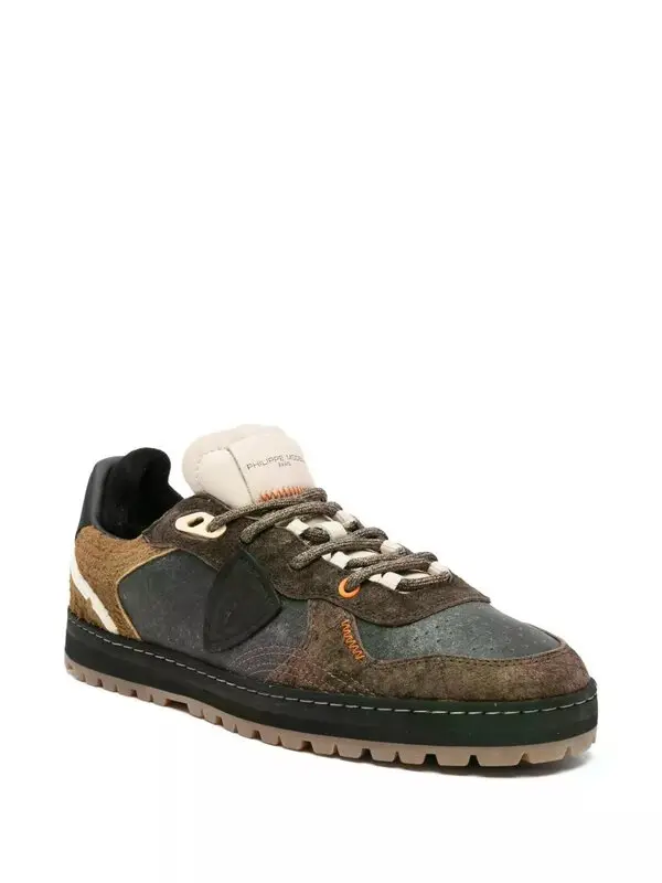 Philippe Model Panelled Leather Sneakers