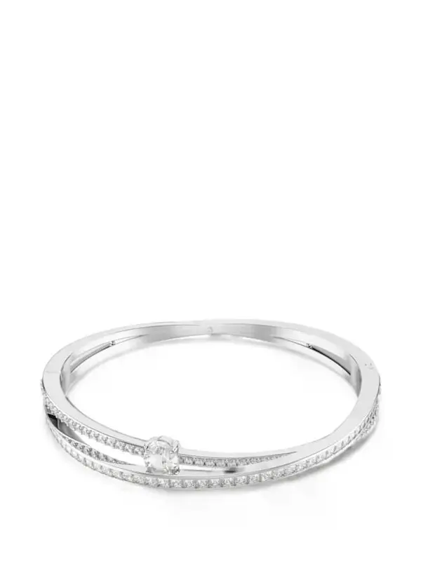 SWAROVSKI Hyperbola Crystal-embellished Bangle - Silver