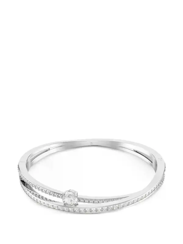 SWAROVSKI Hyperbola Crystal-embellished Bangle - Silver