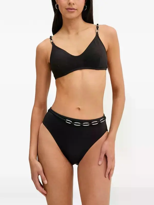 Michael Kors Chain-link Bikini Top - Black