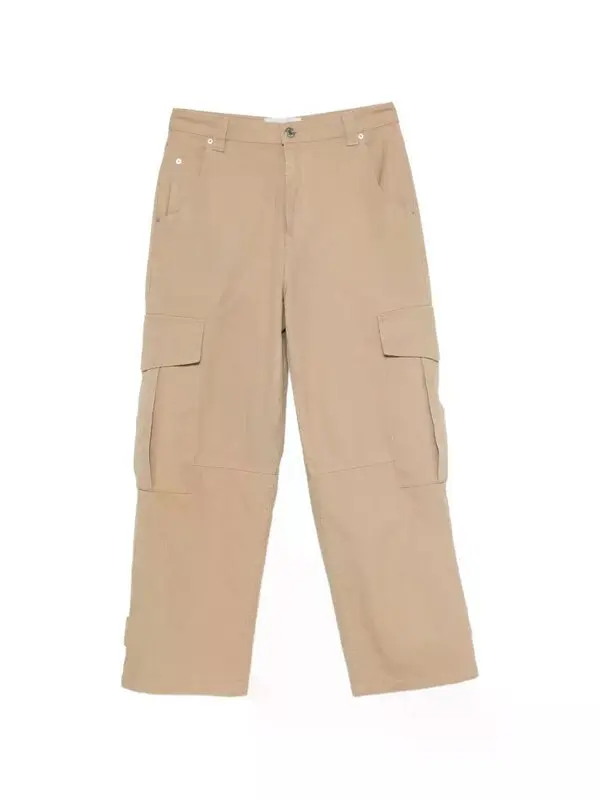 AMI Paris Panelled Straigh-leg Cargo Pants - Neutrals