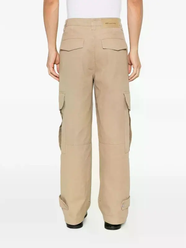 AMI Paris Panelled Straigh-leg Cargo Pants