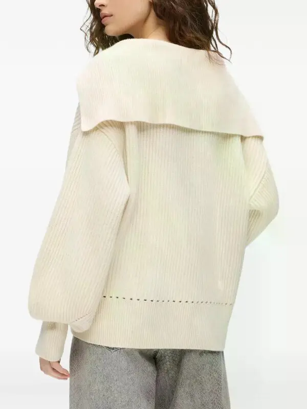 Karl Lagerfeld Wide-collar V-neck Sweater