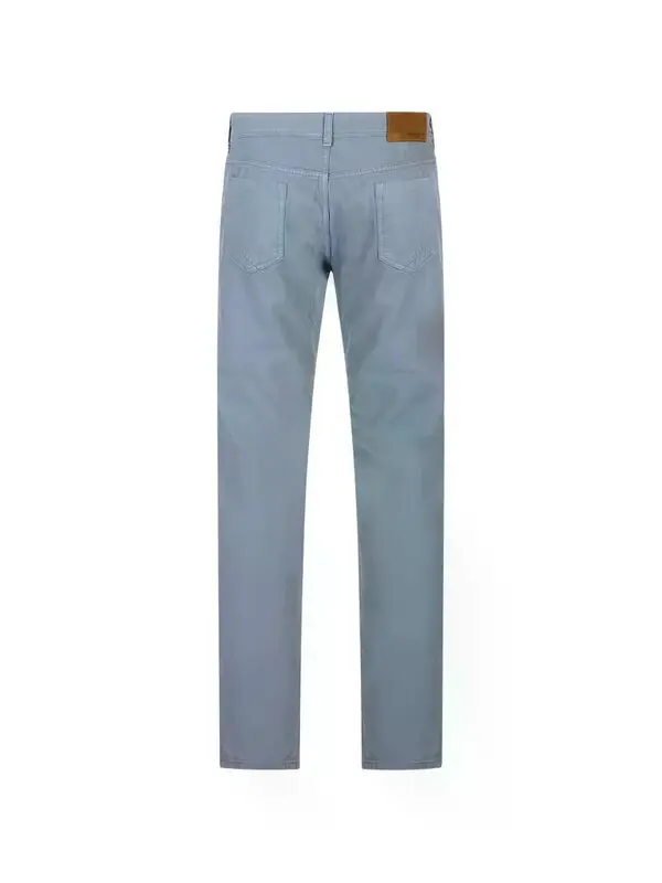 Incotex Logo-patch Straight-leg Jeans