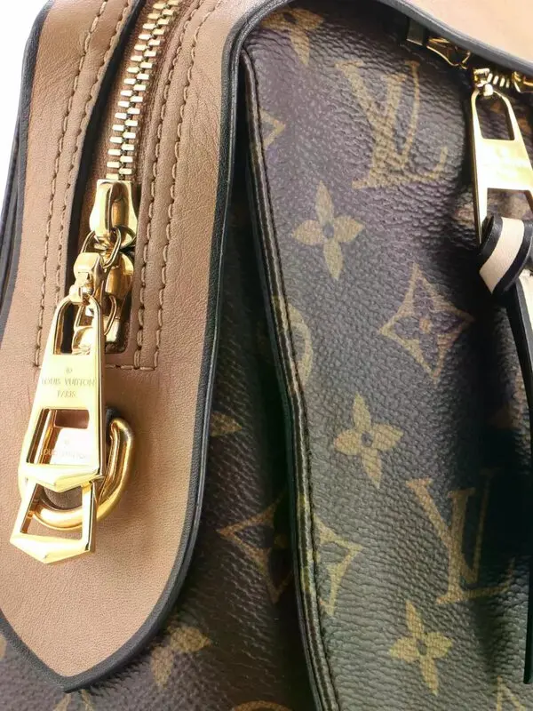 LOUIS VUITTON Tuileries Handbag Monogram Canvas With Leather Satchel